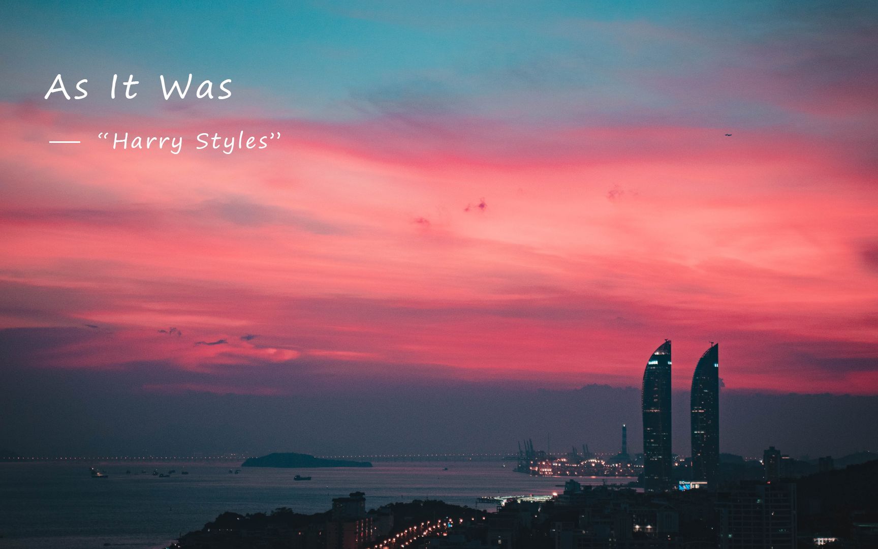 “这前奏真的无敌了！！！”《As It Was》-聆听最好的世界-聆听最好的世界-哔哩哔哩视频