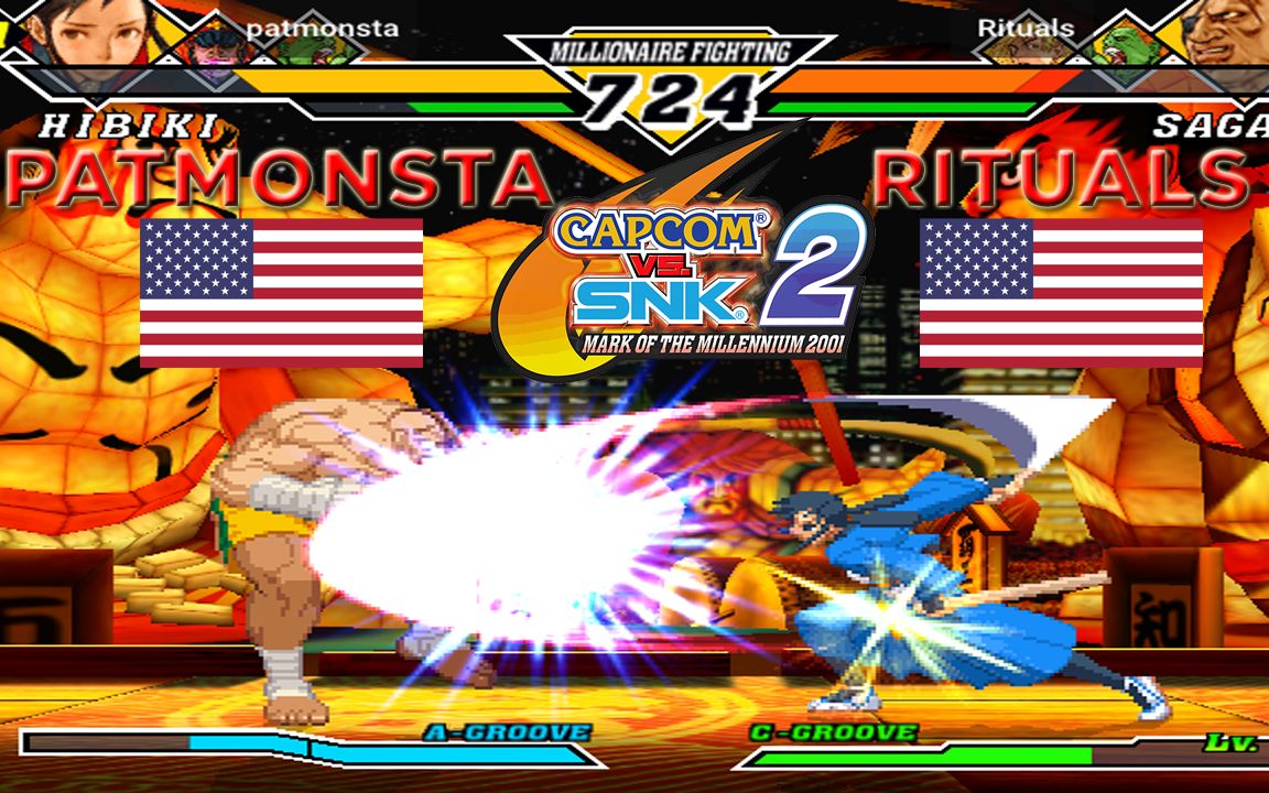 Fightcade 2 - Capcom vs. SNK 2 Online - Patmonsta (USA) vs. Rituals ...