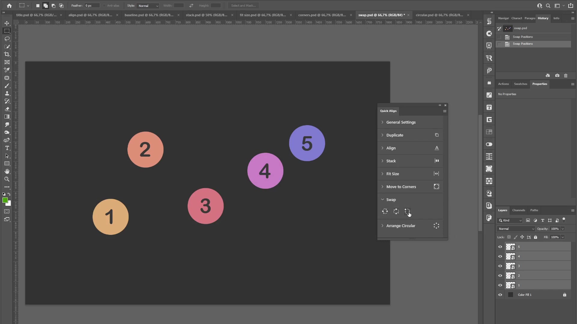 图层堆叠定位快速对齐分布位置交换排列PS插件 Quick Align - Easy Layer Positioning - 视频下载 Video Downloader