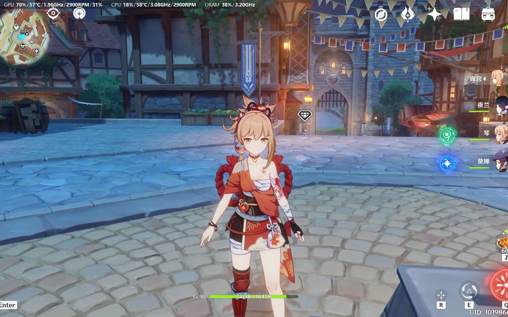 原神3.2 FSR和SMAA静态画质及动态画质对比，抗锯齿选项和渲染精度怎么选