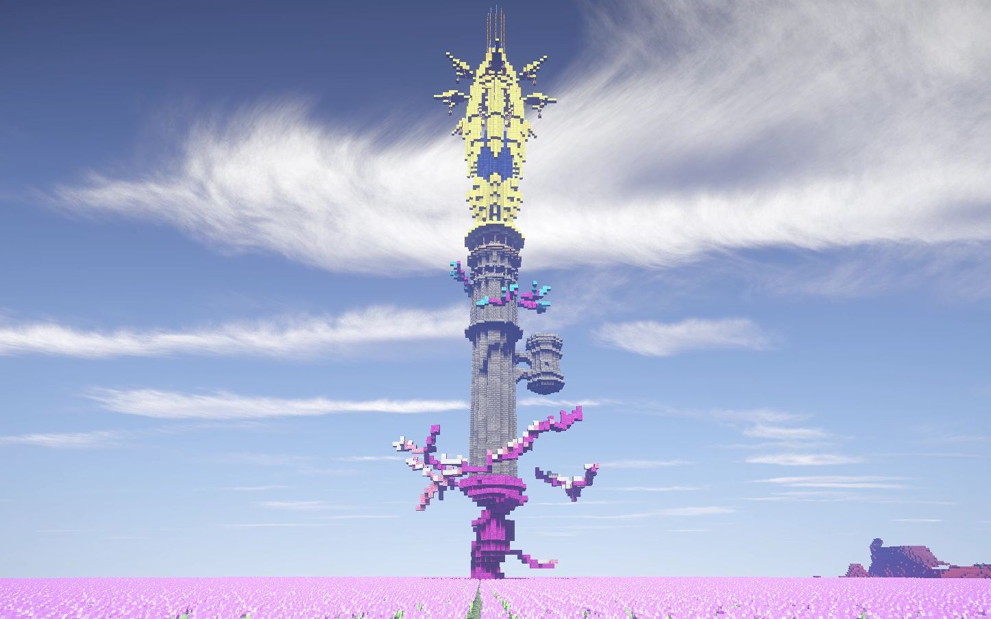 【Fgo】在minecraft里建造的尽头之塔_哔哩哔哩_bilibili