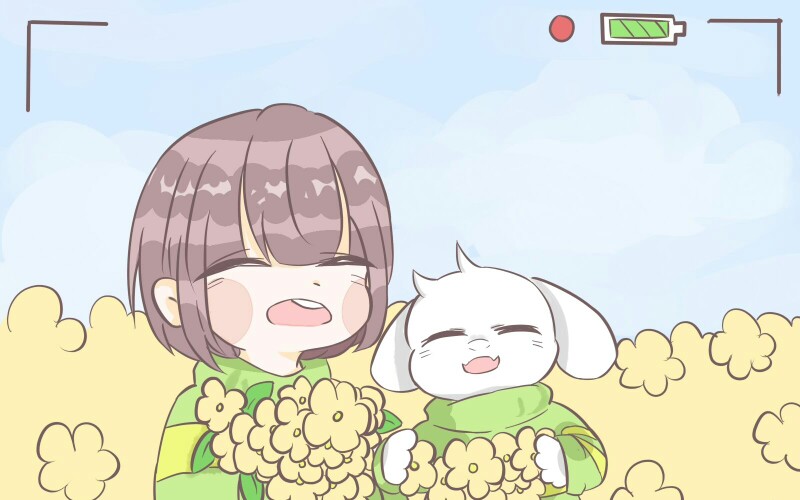 Undertale原创手书 《His theme》 Asriel 与 Chara 的故事