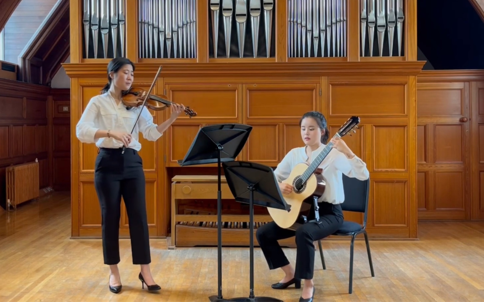 帕格尼尼-A大调小提琴奏鸣曲 & 小提琴·June Lee/古典吉他｜PAGANINI-Sonata Concertata in A ...