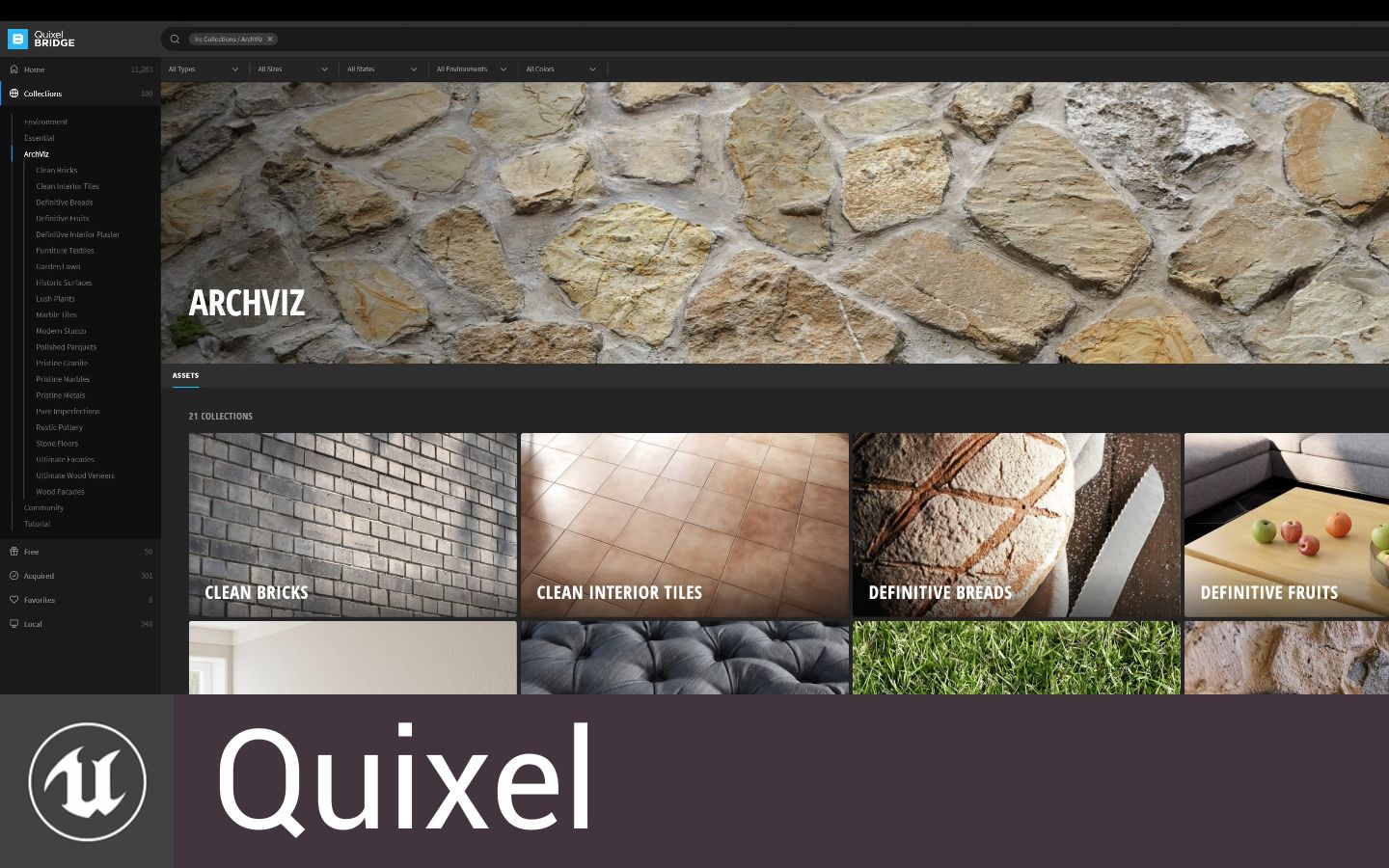 [Quixel]Bridge 2020基础介绍(机翻)_哔哩哔哩_bilibili