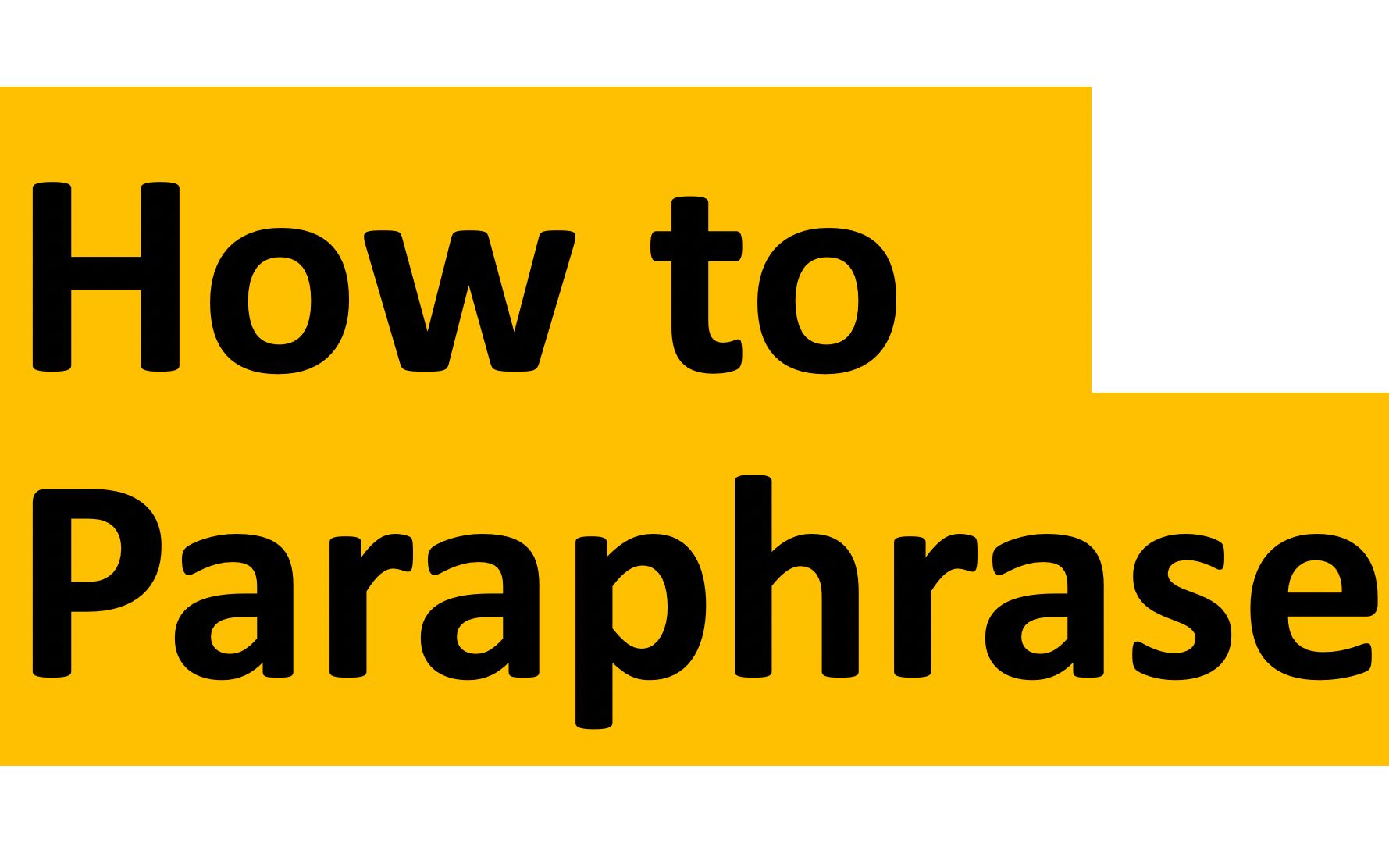 How to Paraphrase | Paraphrasing | 学术写作技巧【搬运】_哔哩哔哩_bilibili