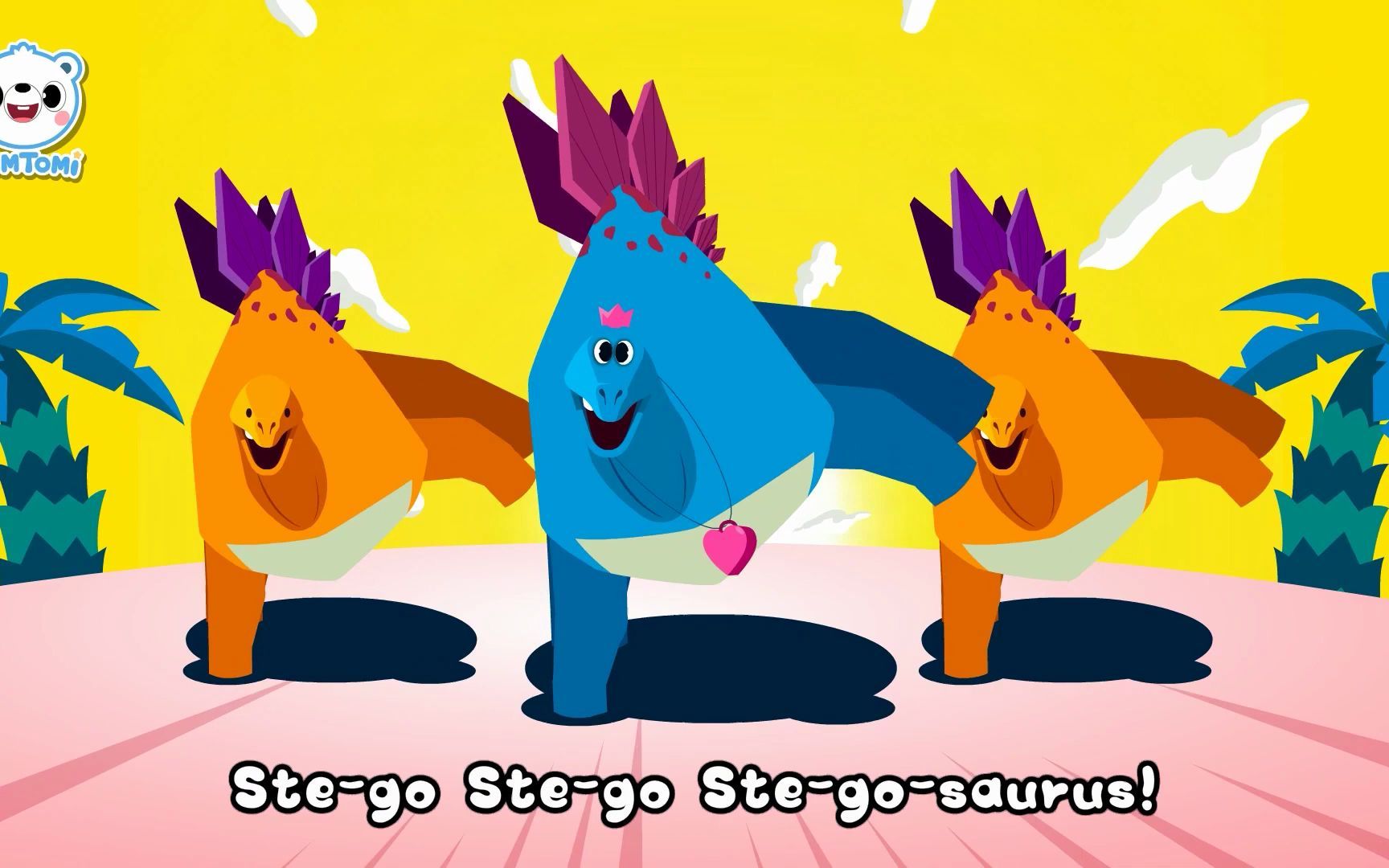 The Stegosaurus Song Dinosaur Song Childrens Song Dinosaur Cartoon_哔哩哔哩 ...