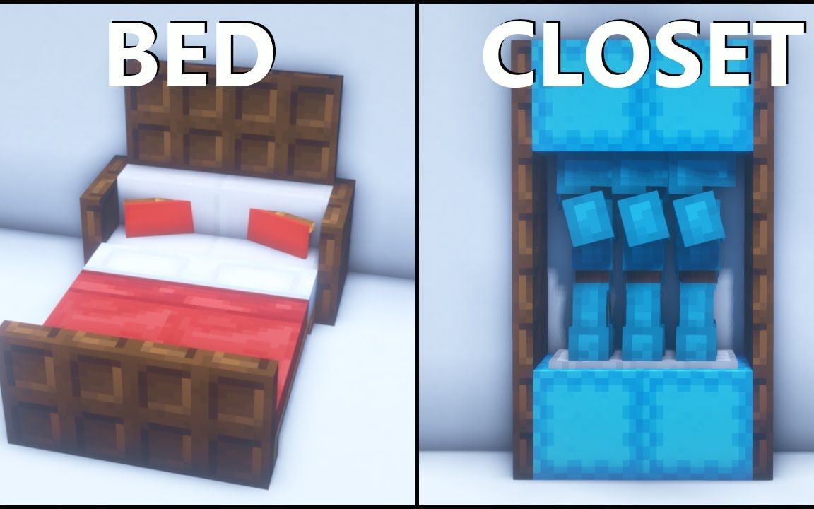 【Minecraft】BBlocks：20多个卧室建造技巧和想法！ [简单]_哔哩哔哩_bilibili