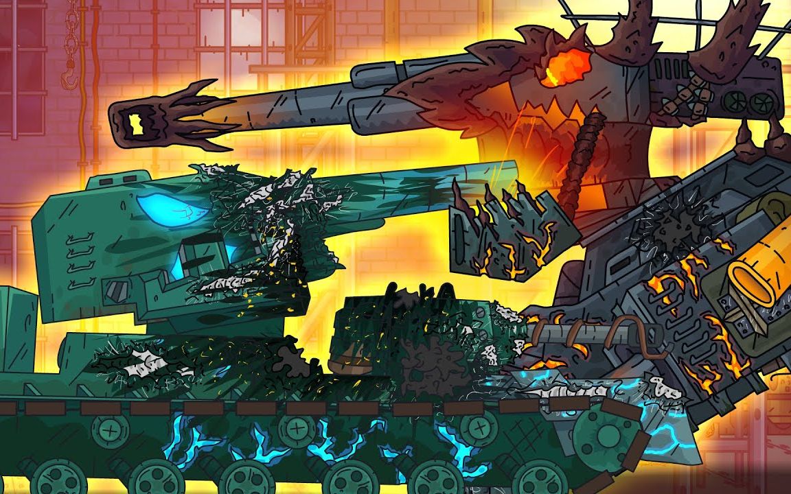 【坦克动画】狂暴钢魔 VS 堕天使KV-6 [1080P]-Gerand-Gerand-哔哩哔哩视频