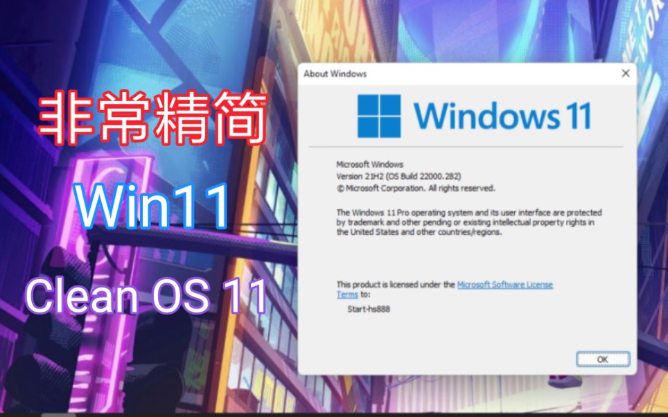 1.72GB的Win11精简 - Clean OS 11_哔哩哔哩_bilibili