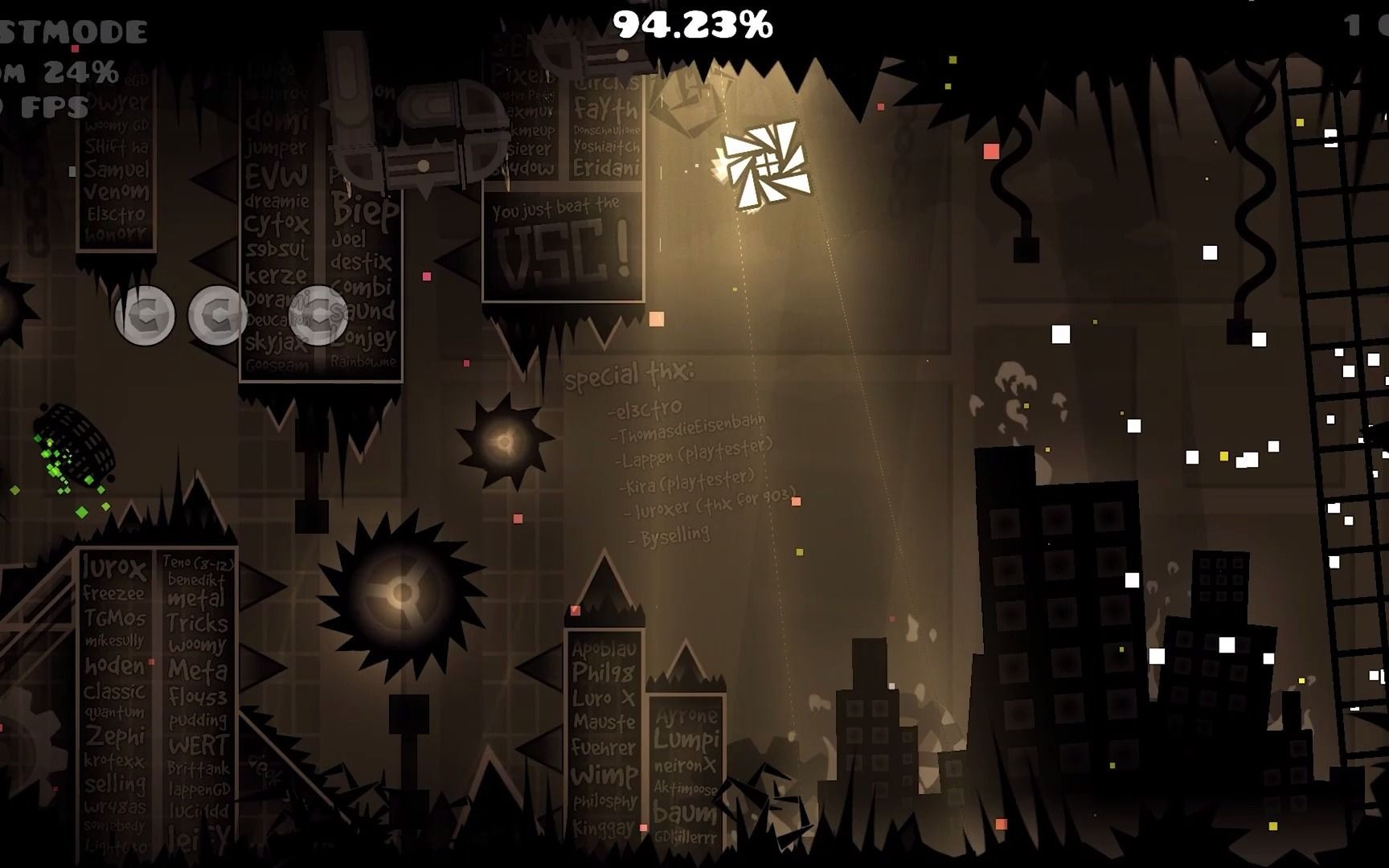 VSC 24-100 [WR] (Hardest Level!!) Geometry Dash Yossarian_哔哩哔哩bilibili_几何冲刺