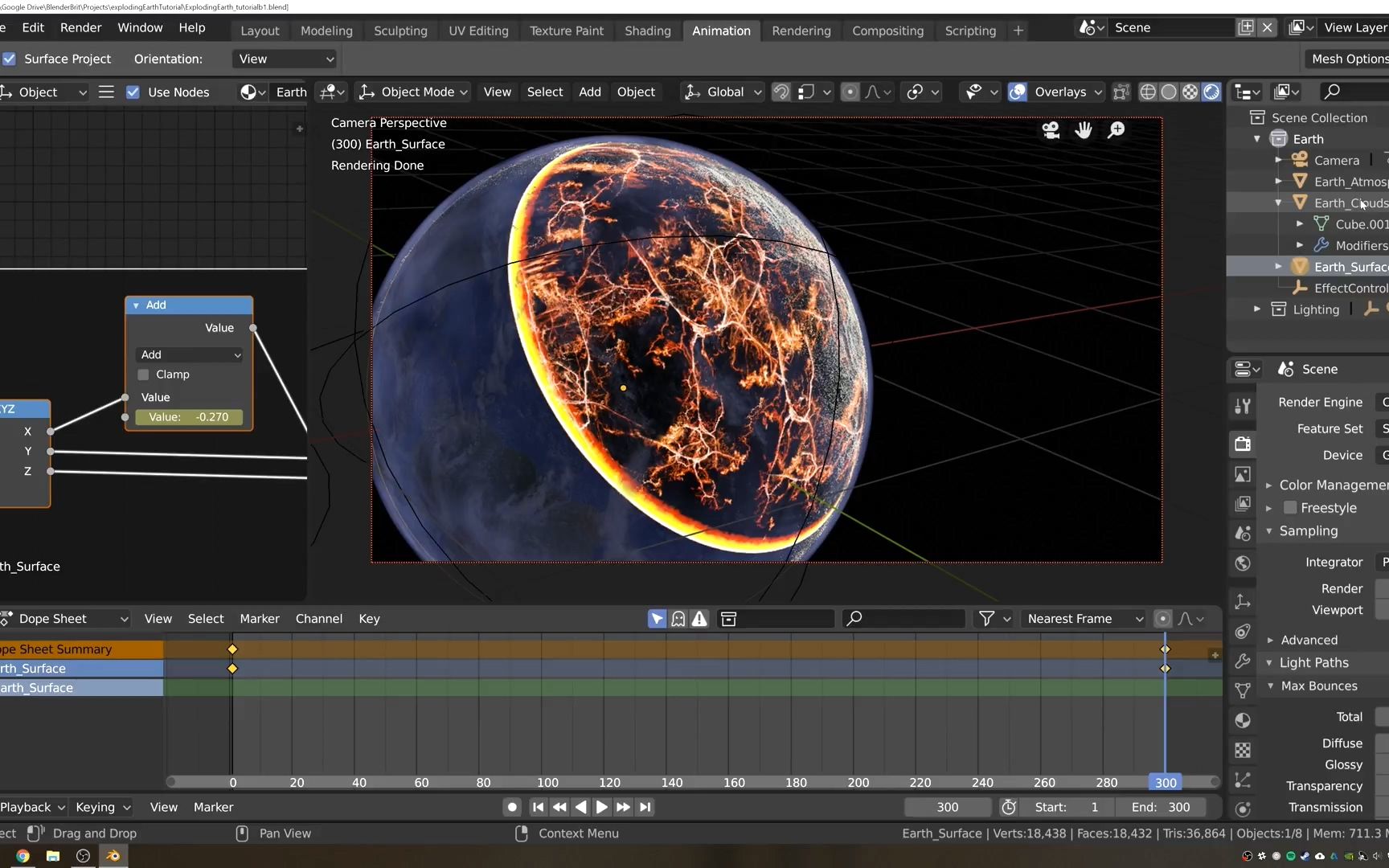 Blender燃烧地球教程_哔哩哔哩_bilibili