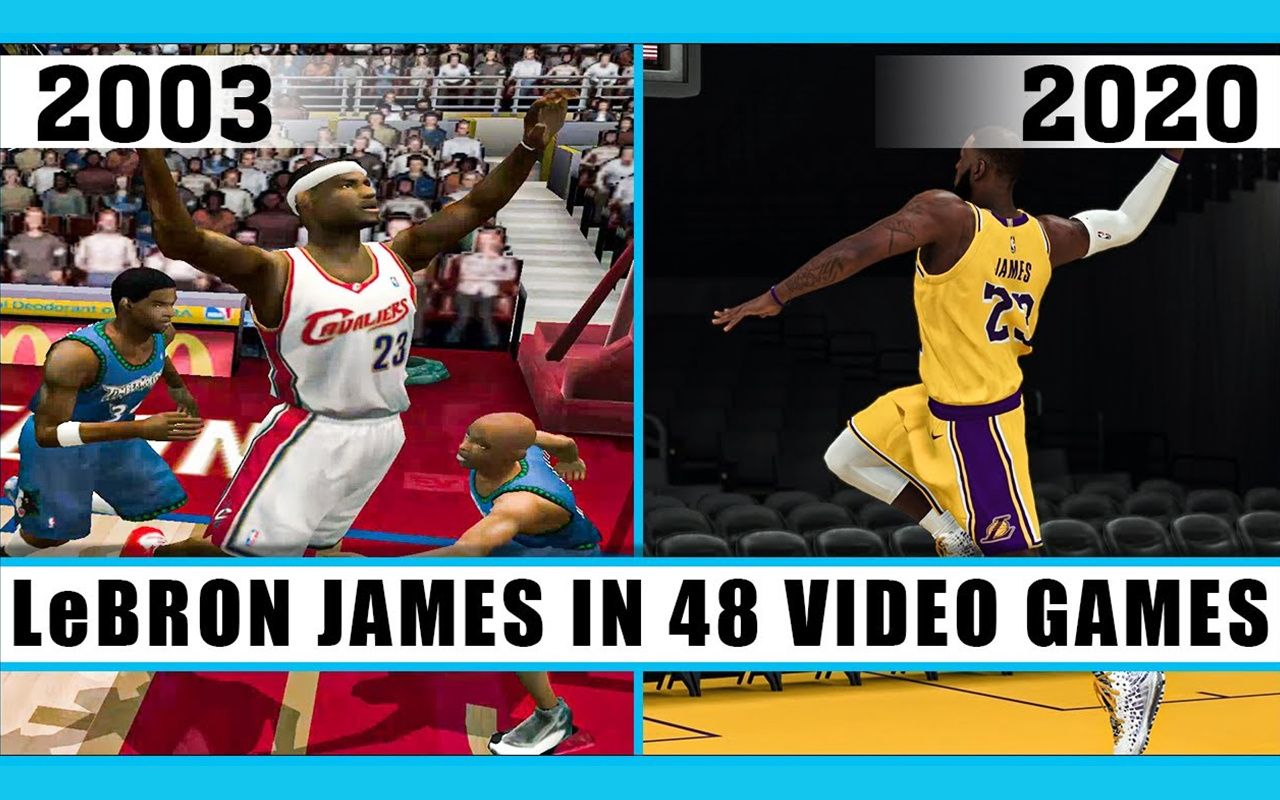【进化史】勒布朗·詹姆斯 游戏形象 LeBRON JAMES video games 2003-2020_哔哩哔哩_bilibili