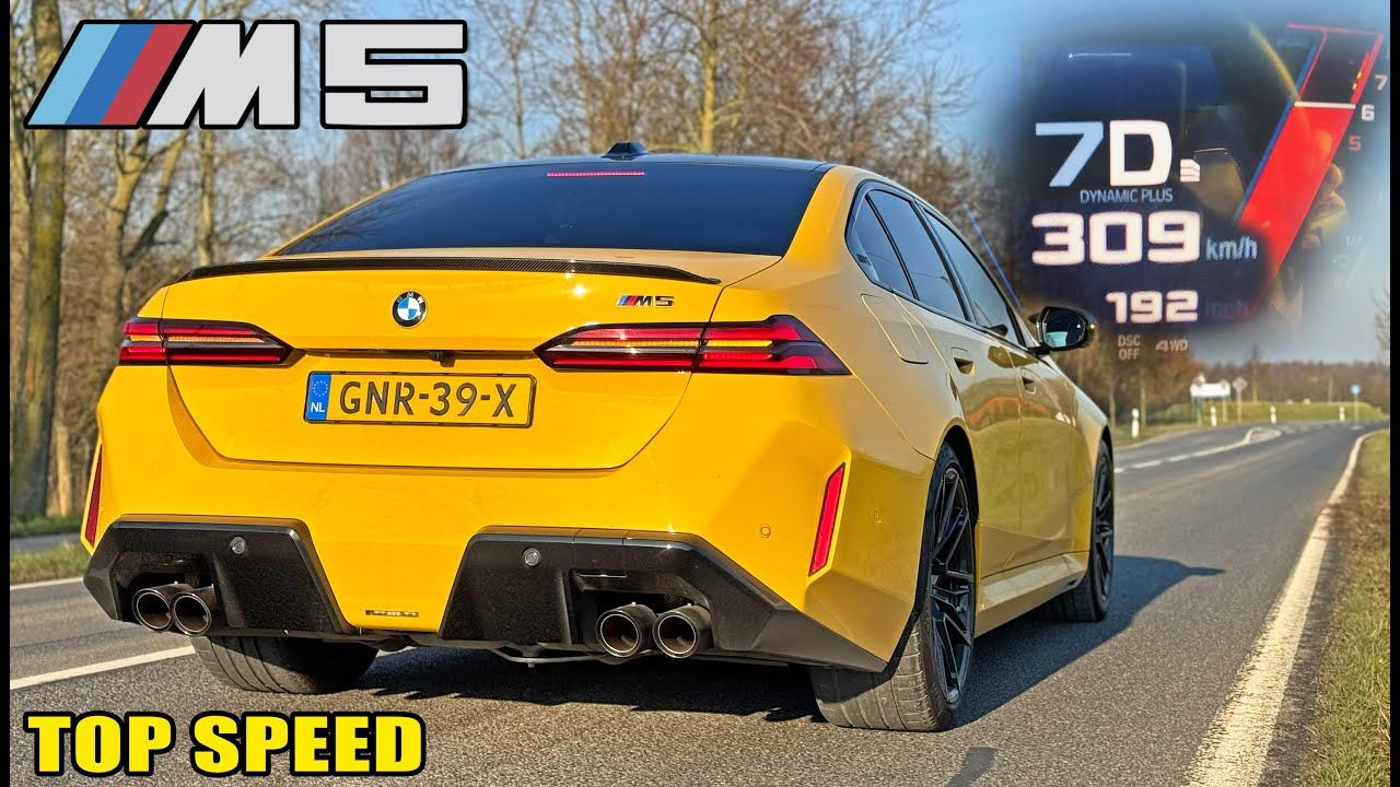 巴伐利亚大秤砣G90 M5 德国不限速高速加速测试｜AutoTopNL-AutoAddict-AutoAddict-哔哩哔哩视频