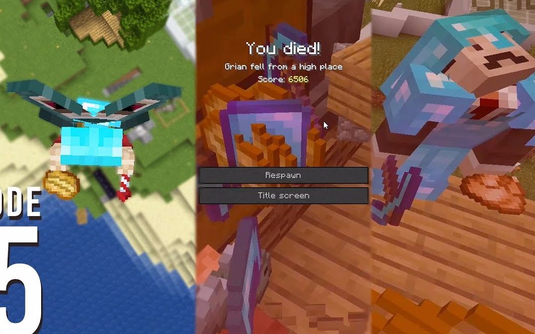 【Grian】Hermitcraft 6_ Episode 5 - FLYING & DIVING！_哔哩哔哩 (゜-゜)つロ 干杯 ...