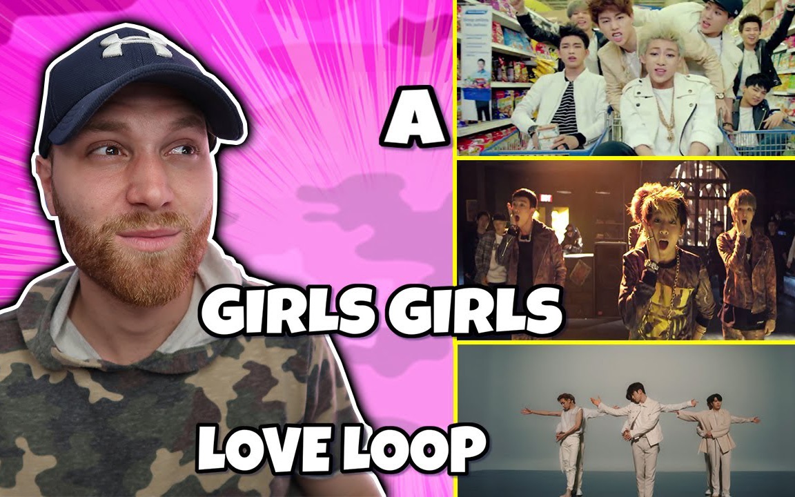 【GOT7】三首MV连看"LOVE LOOP""Girls Girls Girls""A" reaction_哔哩哔哩_bilibili