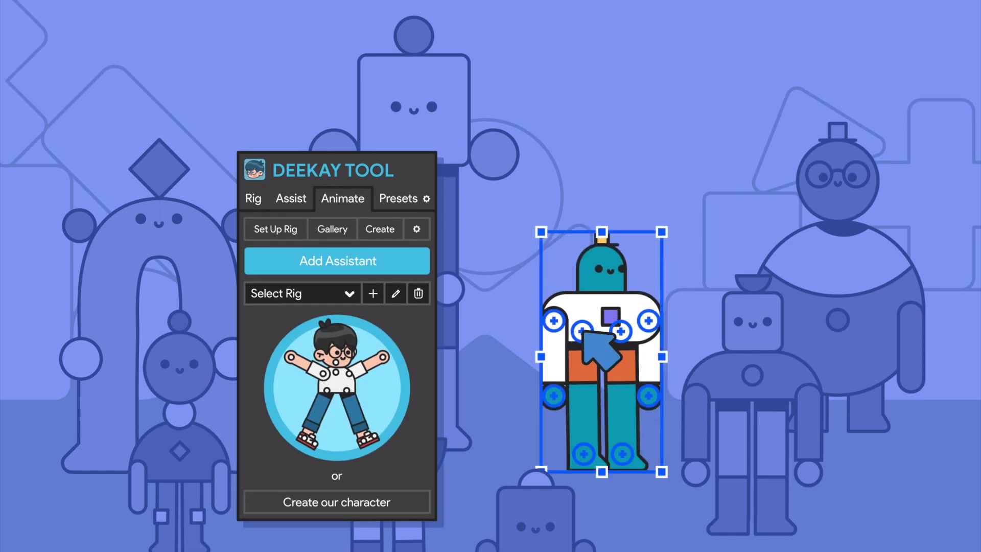 厉害，AE二维卡通角色绑定MG动画扩展脚本Deekay Tool for After Effects_哔哩哔哩_bilibili