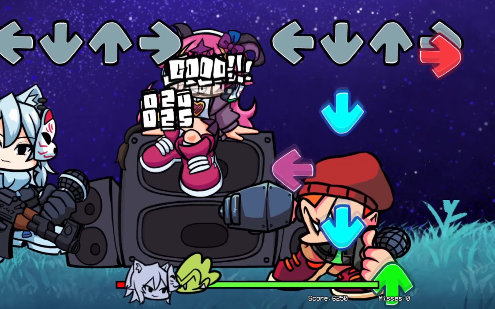 【FNF】pico和botan一起唱airplanes