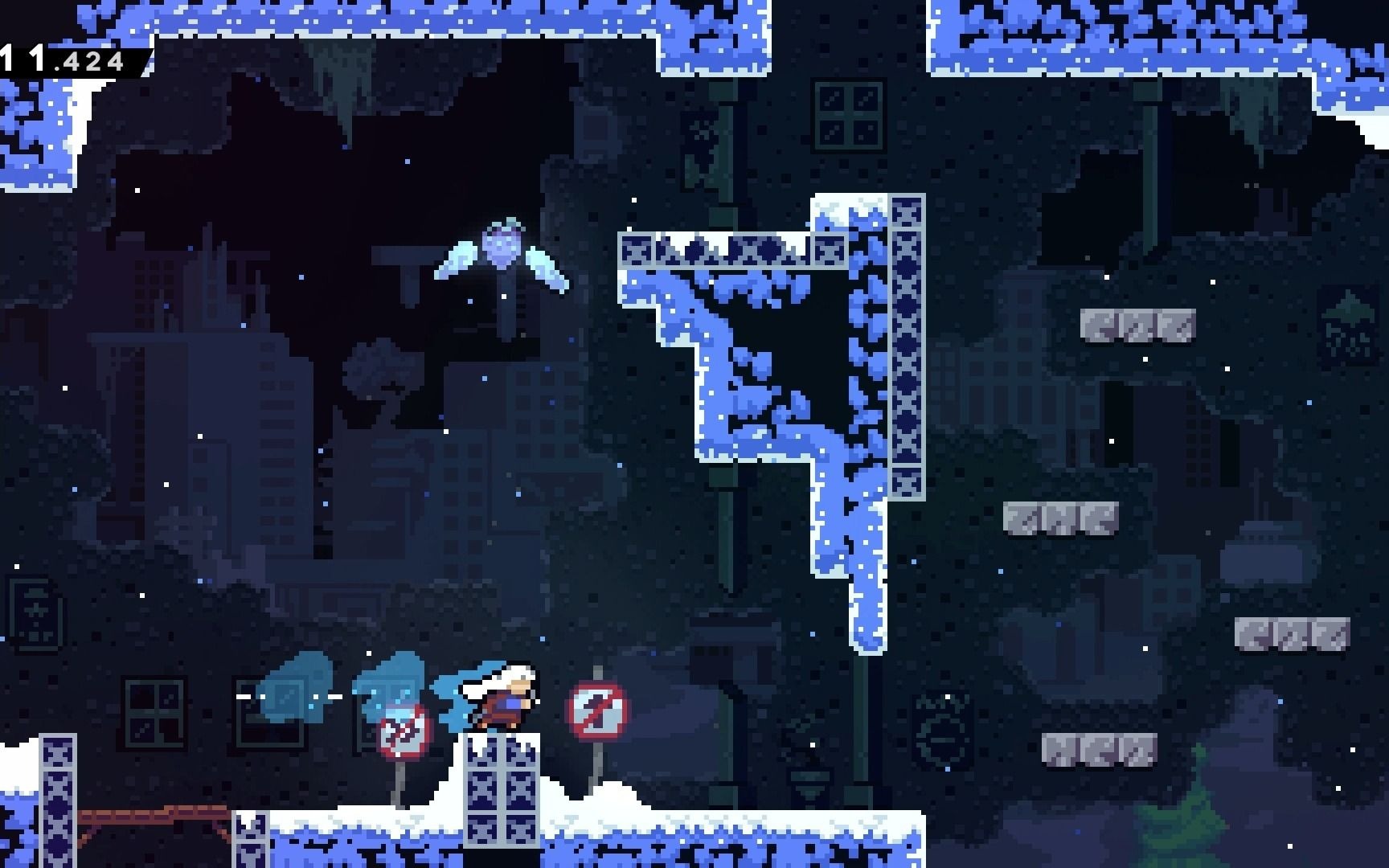 [Celeste] 1a 速通 1分02_哔哩哔哩_bilibili