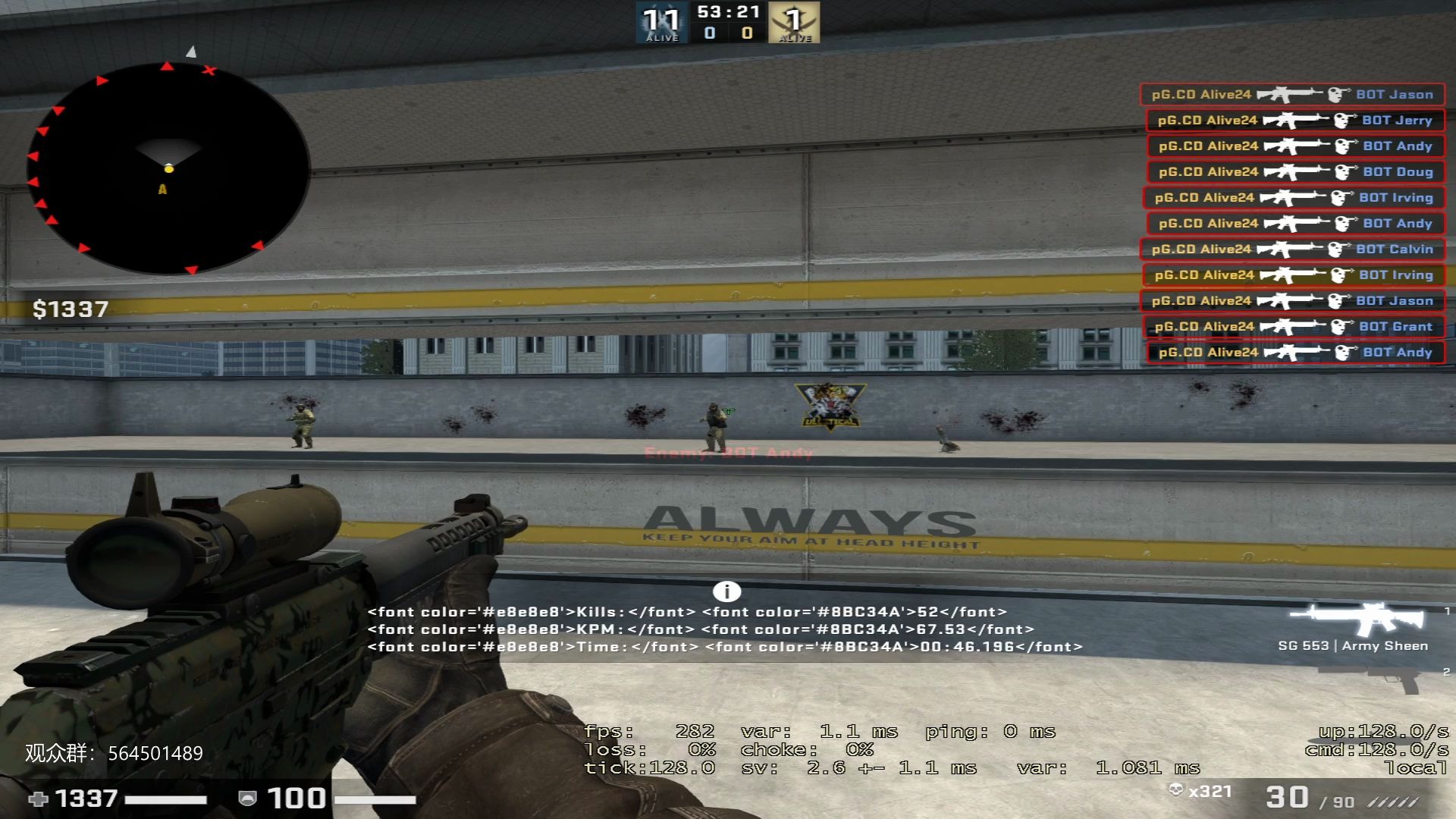 【CSGO】Aim Botz练枪个人记录_哔哩哔哩_bilibili