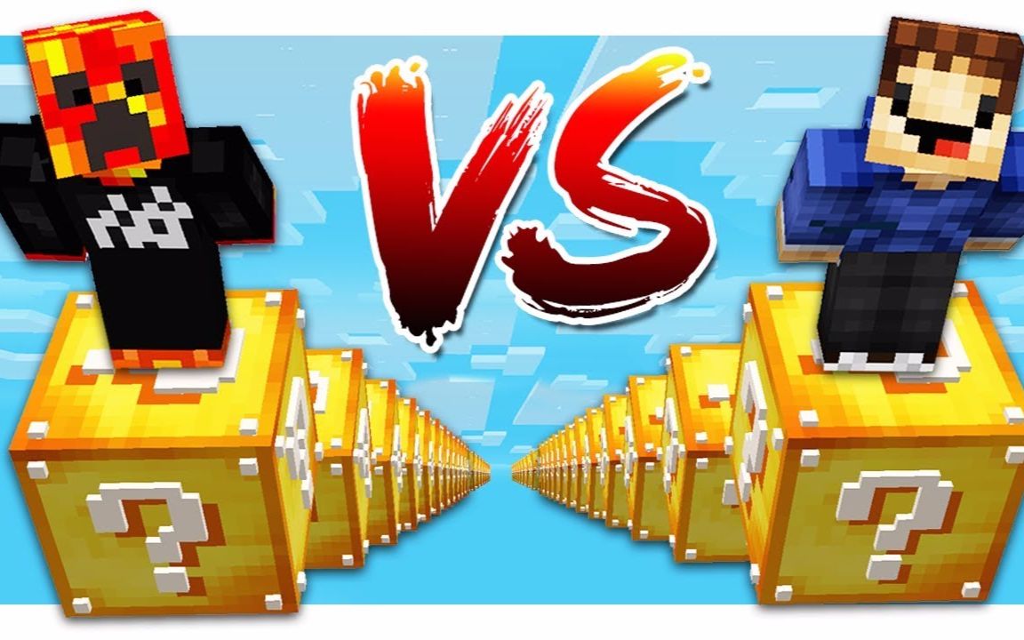 【熟肉】PRESTONPLAYZ vs MRWOOFLESS！ （1V1 Minecraft跑酷赛）_哔哩哔哩_bilibili