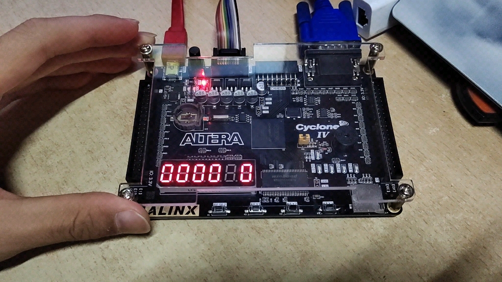 FPGA期末课程综合实验设计(KEY & LED & VGA)_哔哩哔哩_bilibili