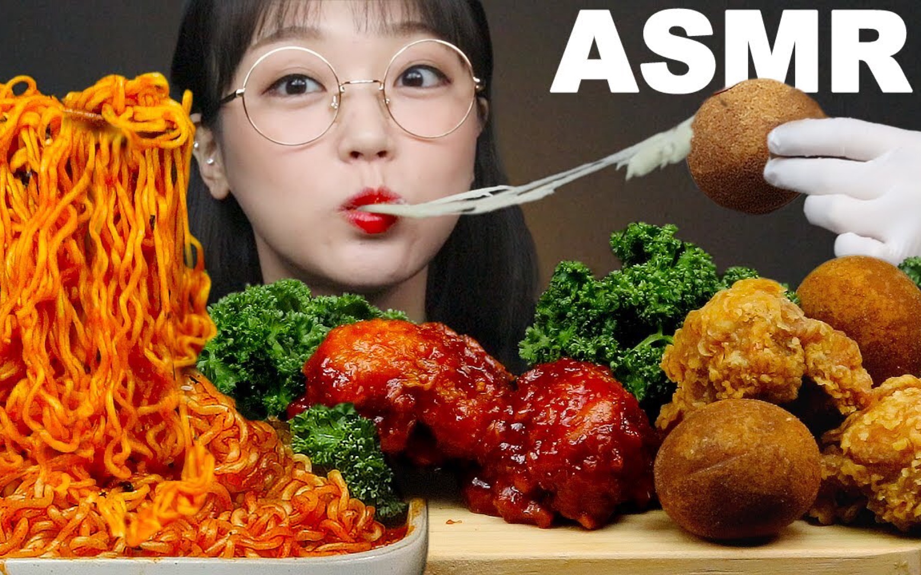 【Eat with Boki】BBQ黄金橄榄辣味香脆炸鸡腿 辣粉撒上 芝士球 咀嚼声-没有原石给心海-吃吃吃2-哔哩哔哩视频