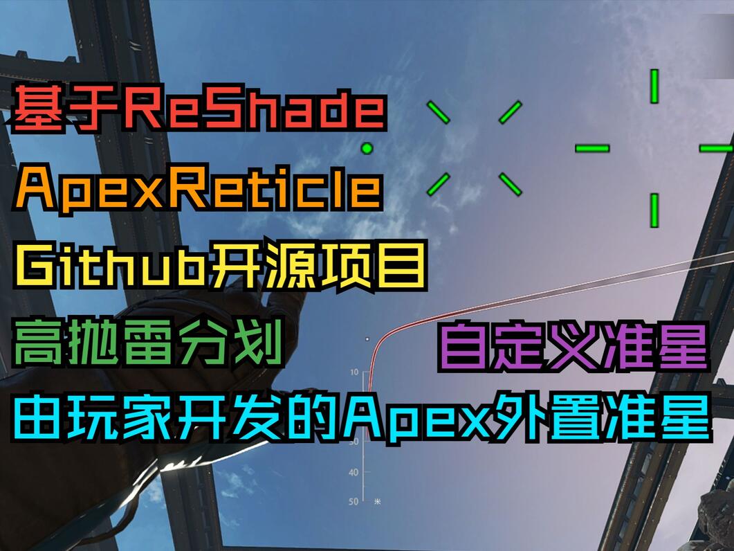 由玩家开发的Apex外置准星？高抛雷分划、自定义准星，基于ReShade，免费开 - 哔哩哔哩