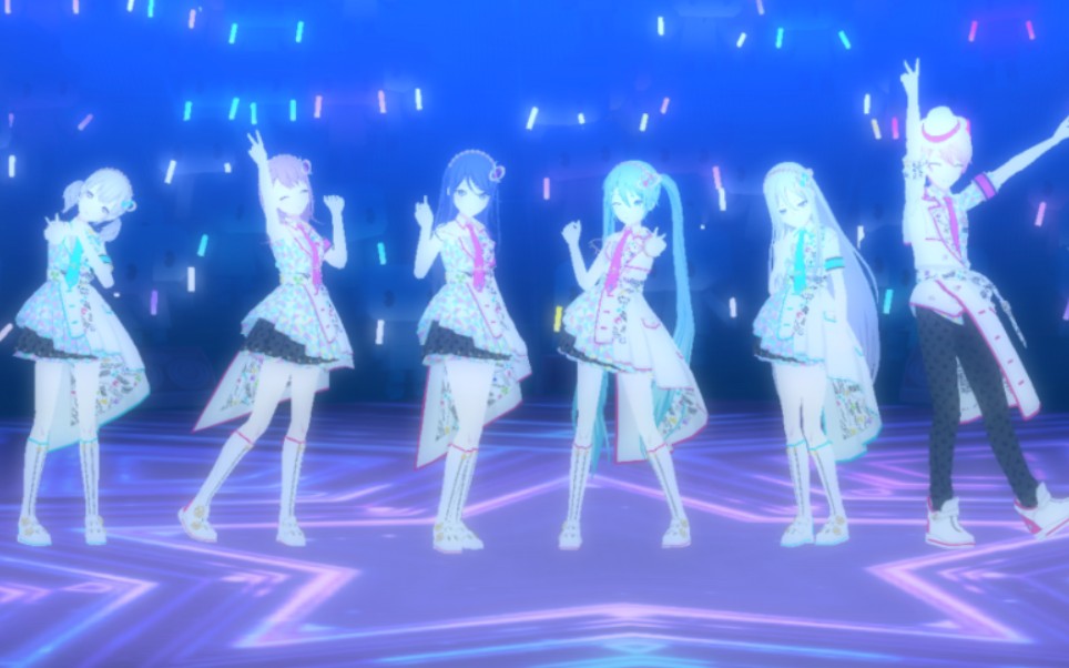 【pjsk】二周年connect live夜场表演部分_音游热门视频