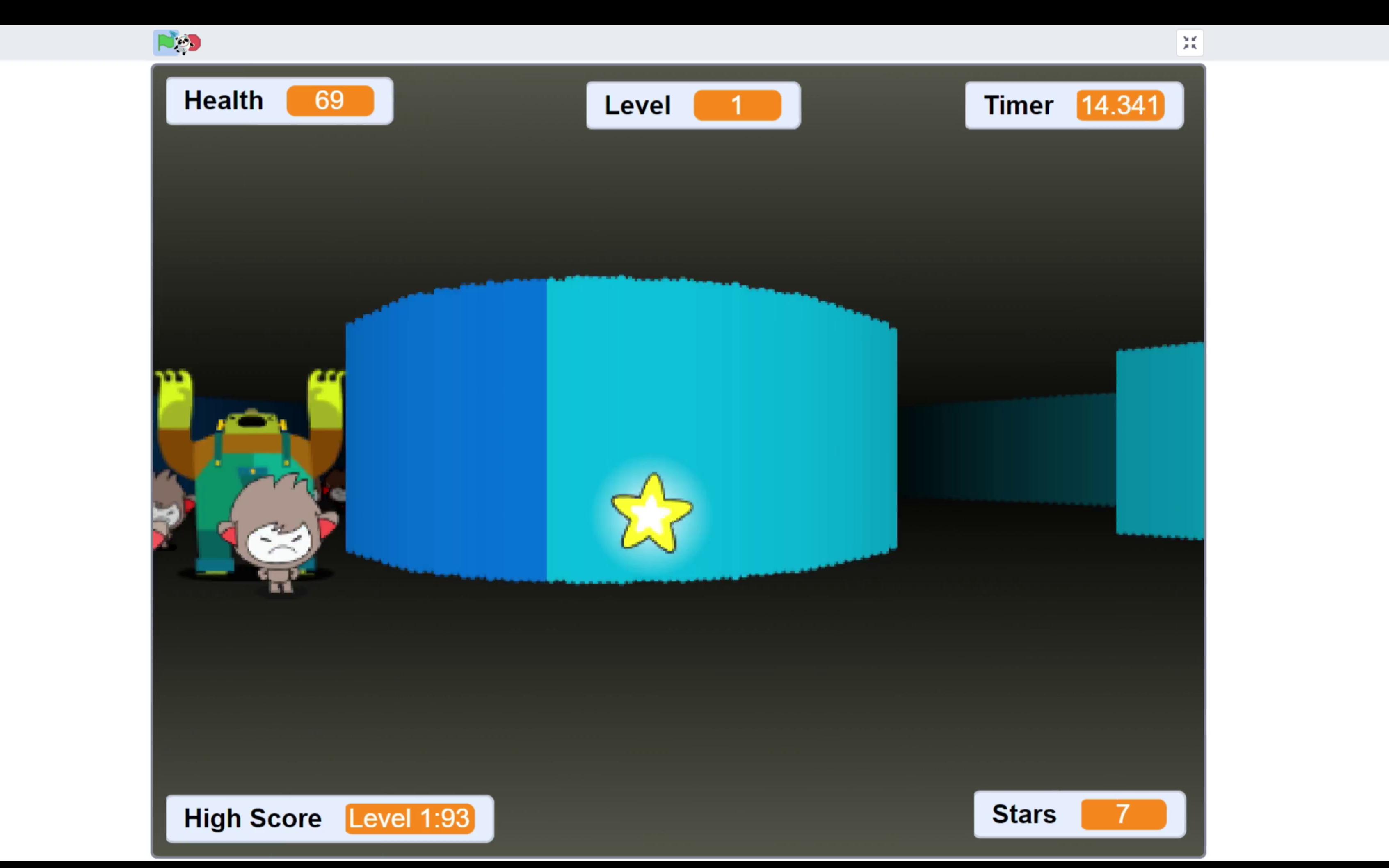 scratch 3D迷宫 明暗变化编程