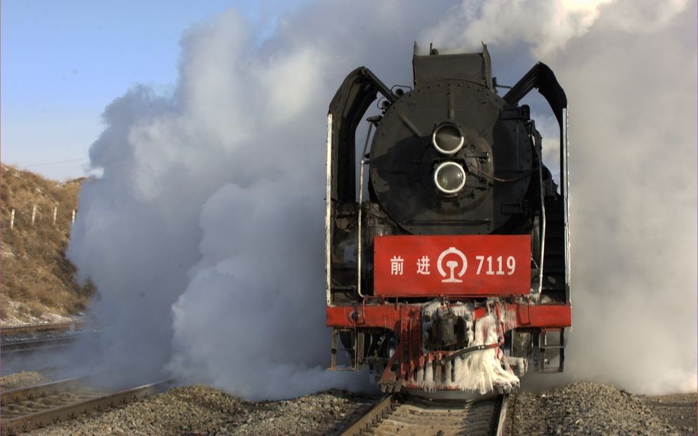 【前进型蒸汽机车在美国】QJ 6988 At Speed (State of Iowa, USA)_哔哩哔哩 (゜-゜)つロ 干杯~-bilibili