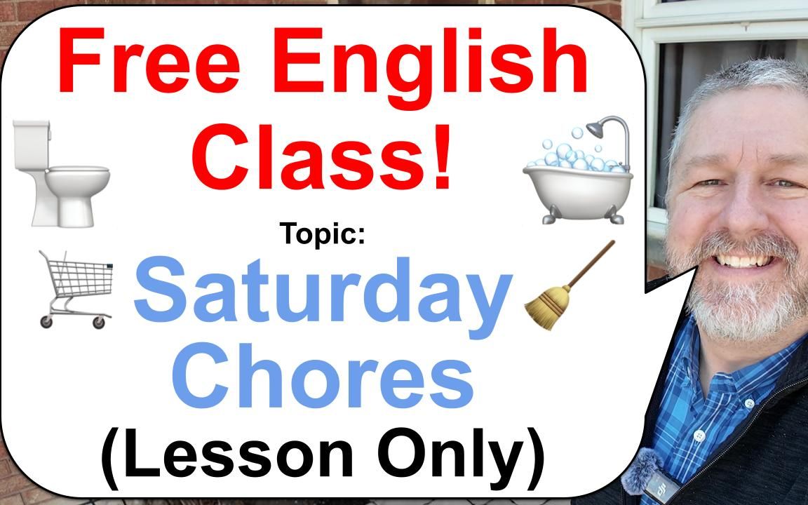 Let's Learn English! Topic: Saturday Chores! 🧹🚽🛒-Bob-the-Canadian-Bob ...