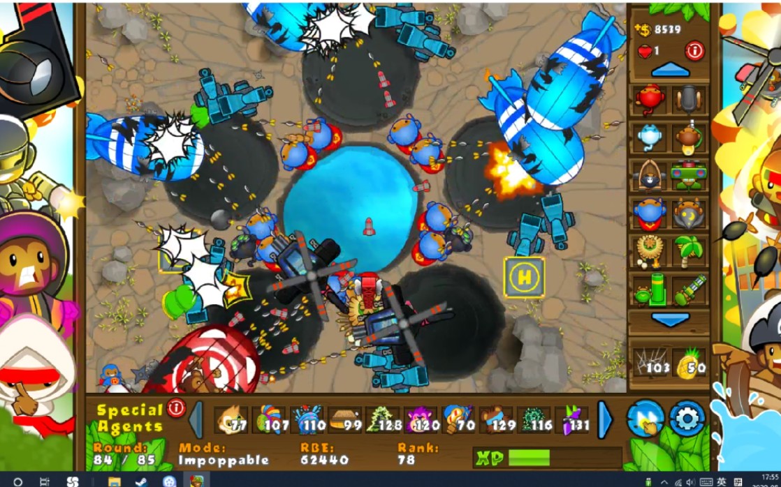 气球塔防5｜BTD5 Tar Pits Impoppable 焦油坑 不可击破/极难 普通模式 (不使用香蕉农场，双倍金，Power) 视频 ...