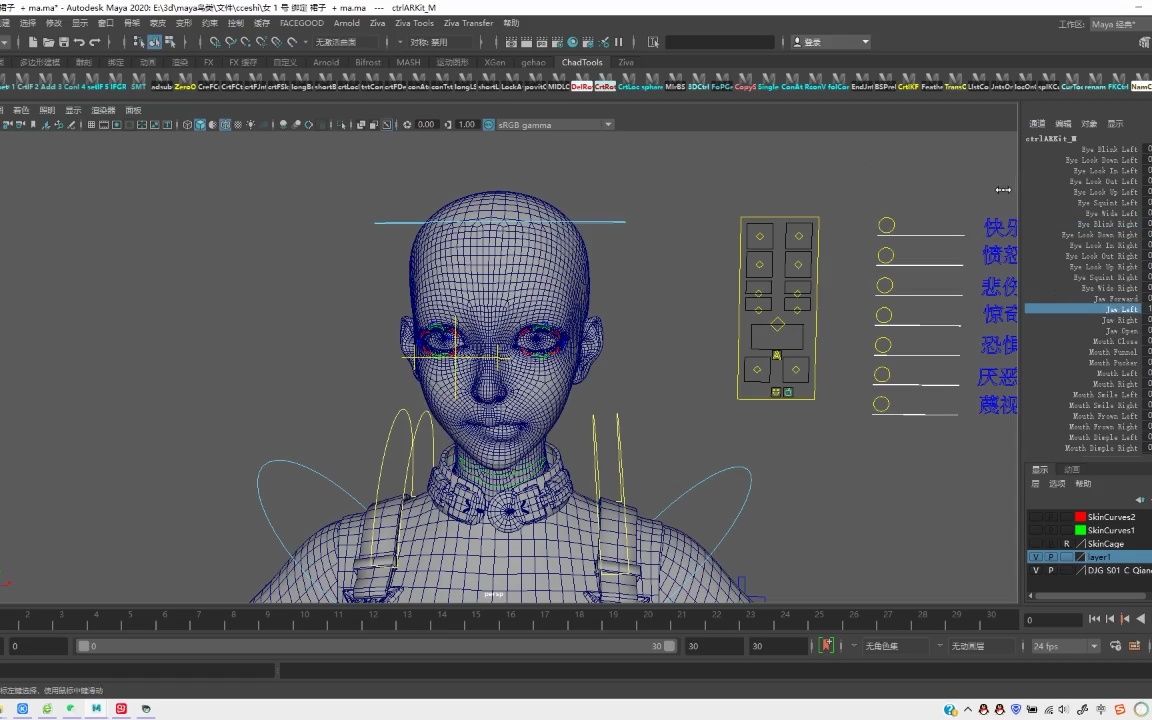 maya ADV 加 手动绑定（让其 完成个性化 ） - 视频下载 Video Downloader