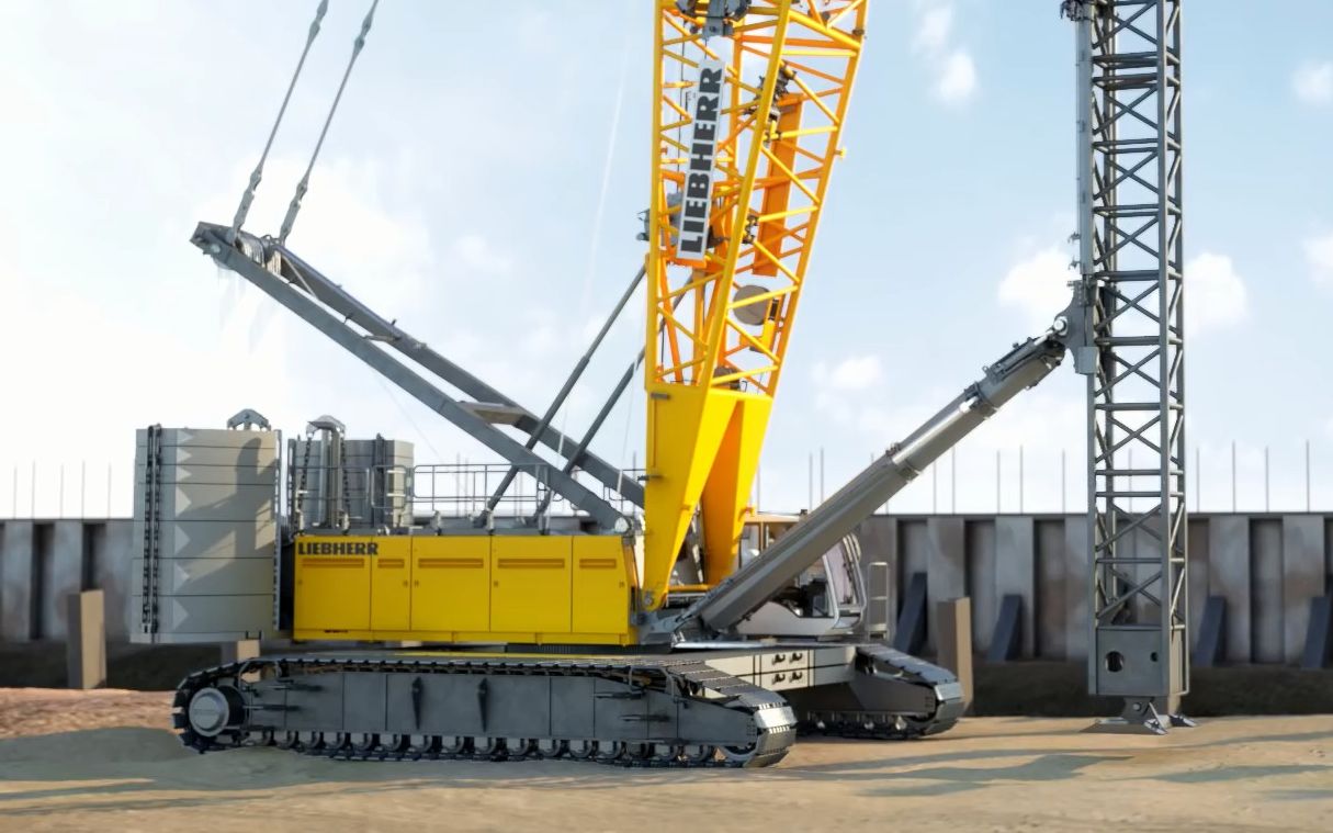 利勃海尔 Liebherr LRH 600 打桩机3D动画演示 - 视频下载 Video Downloader