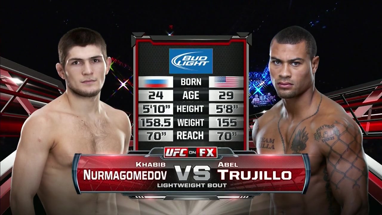 小鹰 Khabib Nurmagomedov vs Abel Trujillo_哔哩哔哩 (゜-゜)つロ 干杯~-bilibili
