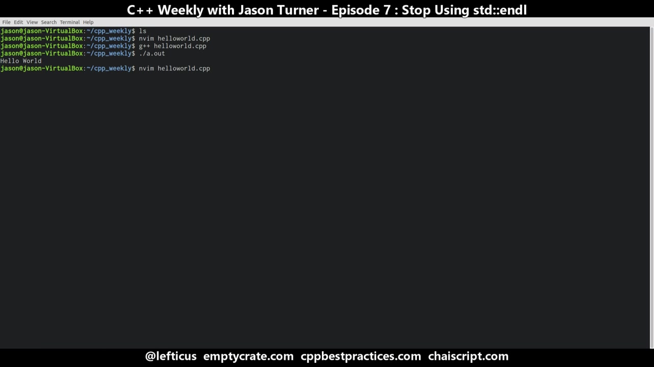 C++ Weekly - Ep 7 停止使用std::endl_哔哩哔哩 (゜-゜)つロ 干杯~-bilibili