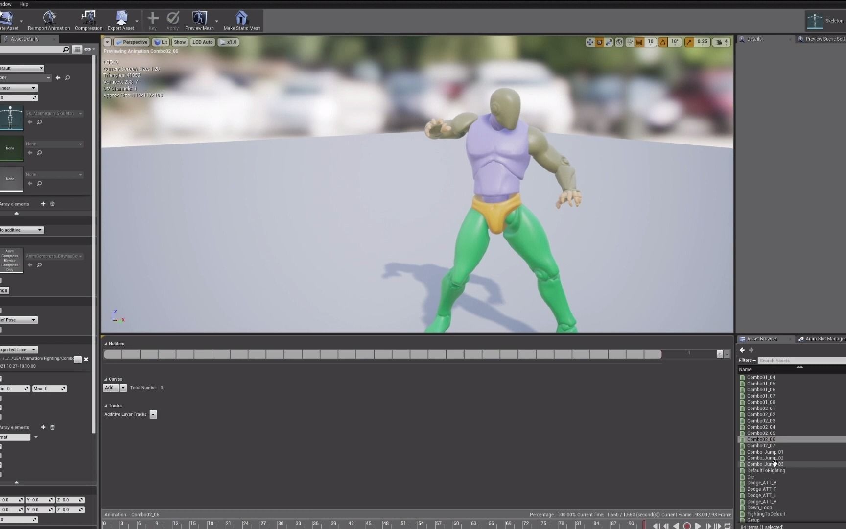 【UE5动画鉴赏】Fight Animations Pack||虚幻5 动作