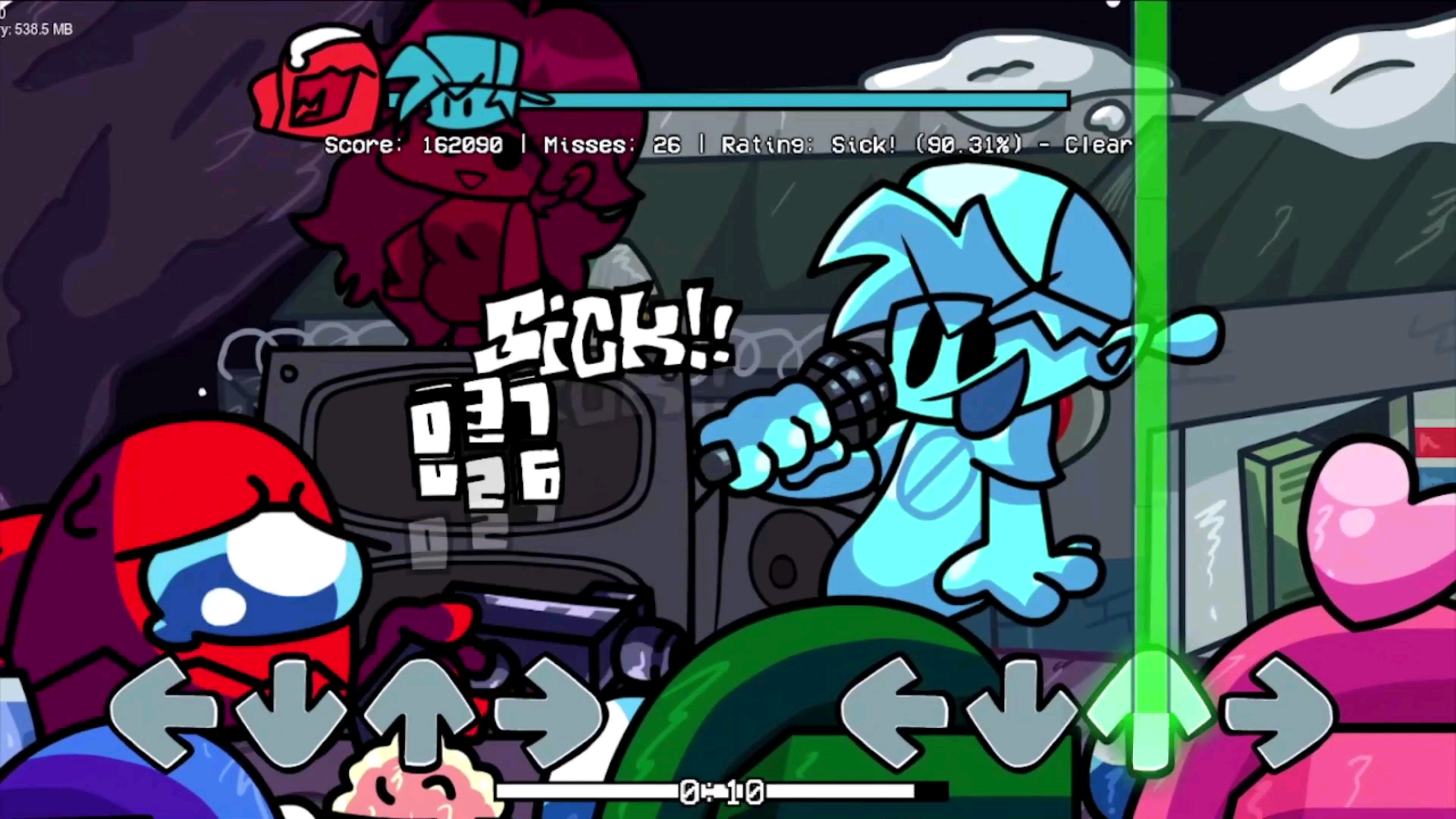 【FNF】Impostor v4 Red三阶段，但是注意力全在左上角