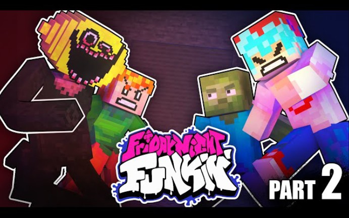 怪物学院:Mobs & GF vs Monster vs Pico!（GhostBlock FNF系列动画 S2 E1)_哔哩哔哩 ...