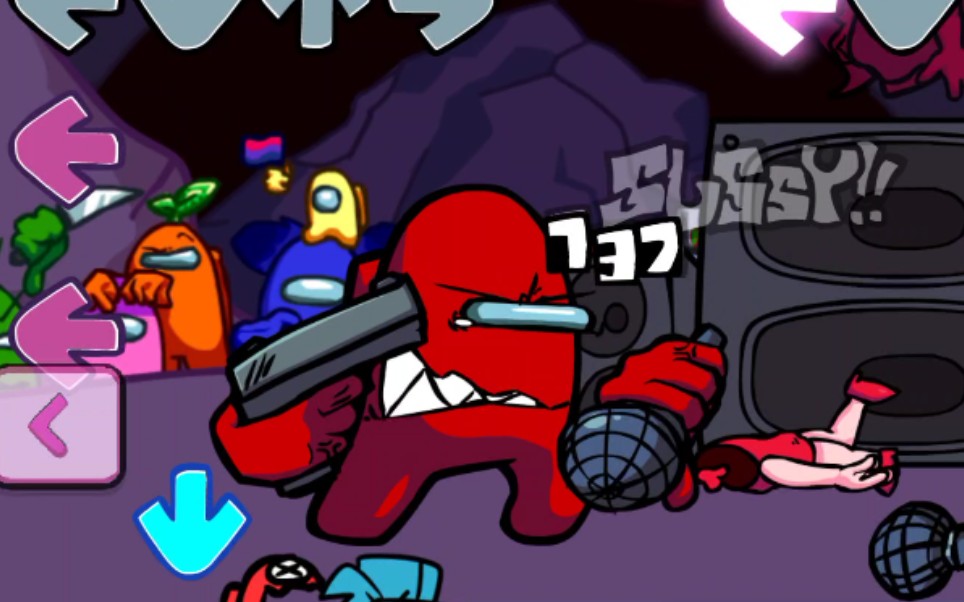 fnf优质mod sus v3（共3周＋隐藏周）_音游热门视频