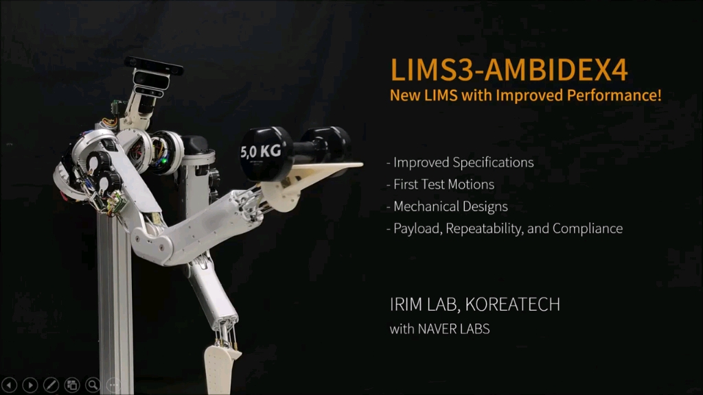 灵巧协作机械臂/NaverLabs的AMBIDEX