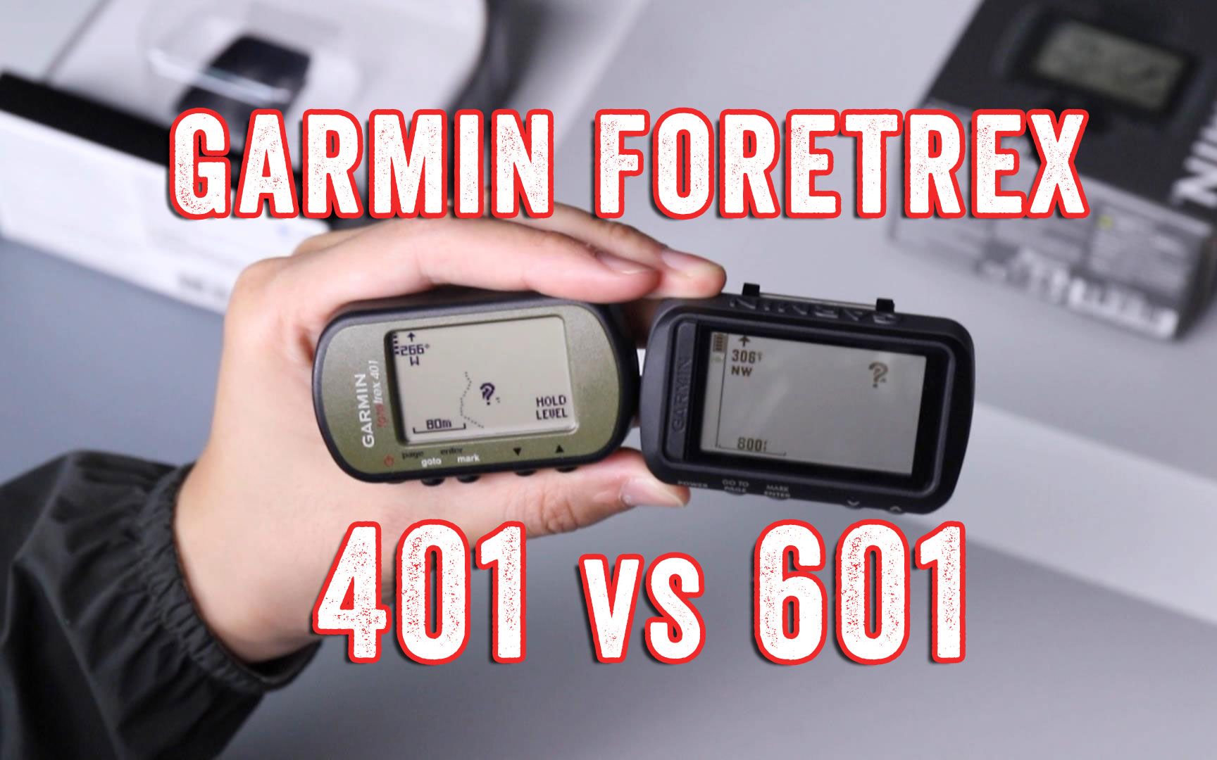 Garmin Foretrex 601 开箱简单对比 佳明 401 GPS_哔哩哔哩_bilibili