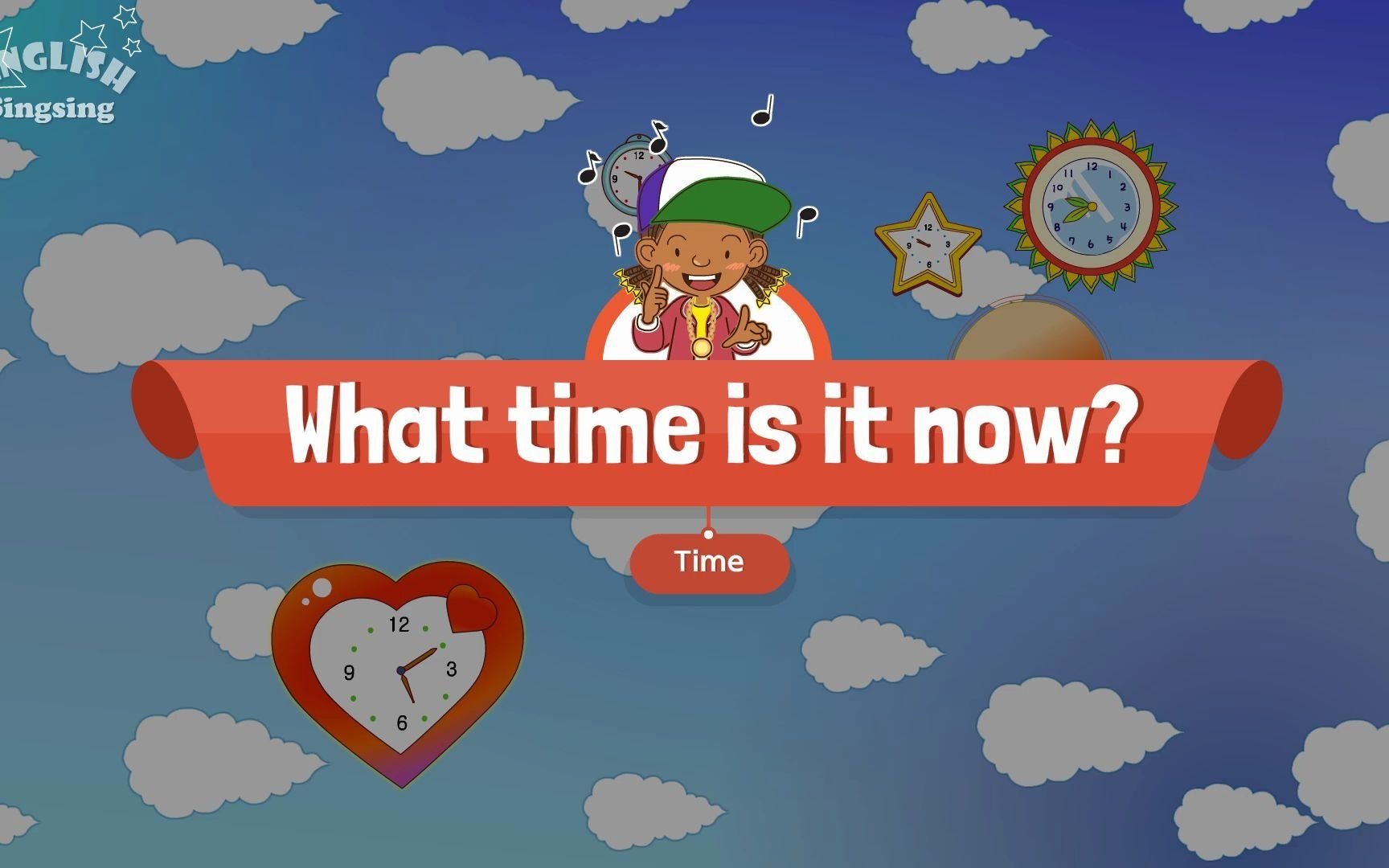 What time is it now?- Educational Rap for Kids儿歌 英文儿歌_哔哩哔哩_bilibili