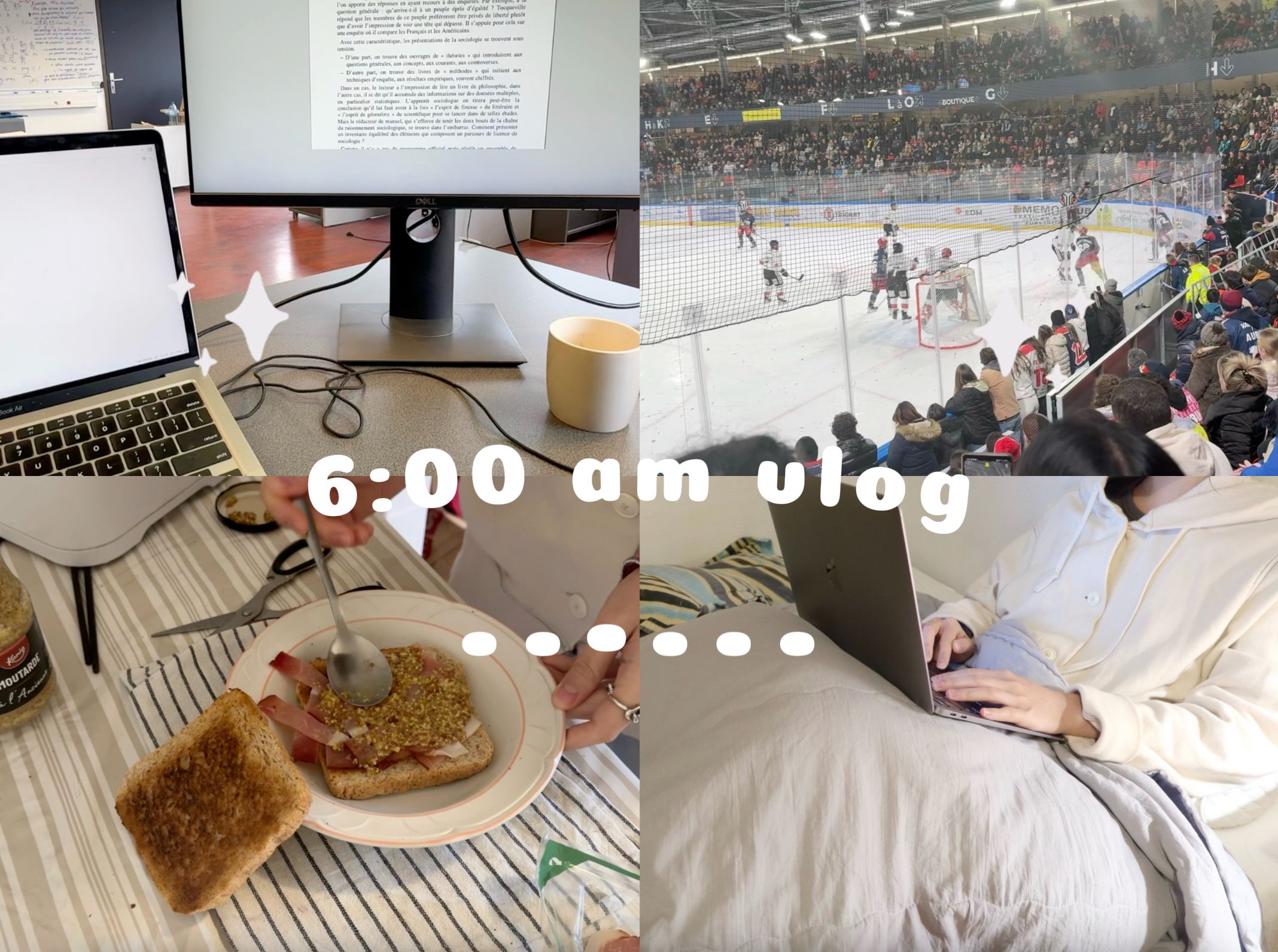 [eva] 努力早起vlog｜学校办公室和家两点一线｜看冰球比赛｜读博在校日常 *studyvlog*-evastudying ...