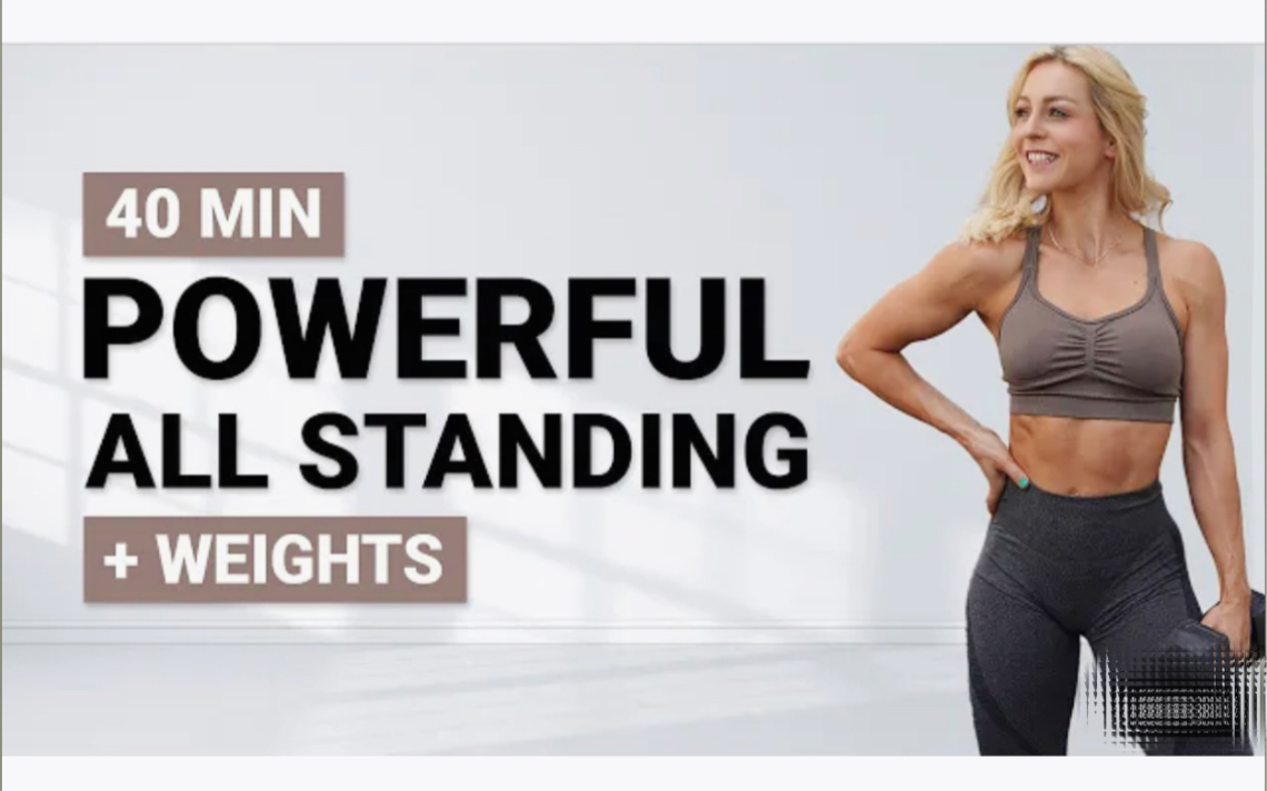 【安娜growingannanas】40分钟 全身塑形 - 爆汗练习 - 无跳跃 - 配合哑铃-hakulas-力量（哑铃）-哔哩哔哩视频