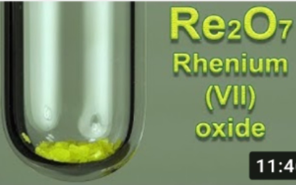 [熟][chemicalforce]七氧化二铼_哔哩哔哩_bilibili