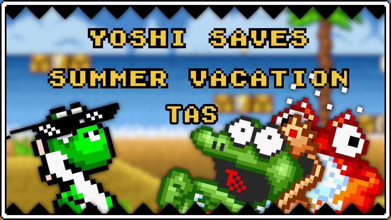 [W4mp3]SMW TAS - Yoshi Saves Summer Vacation - 哔哩哔哩