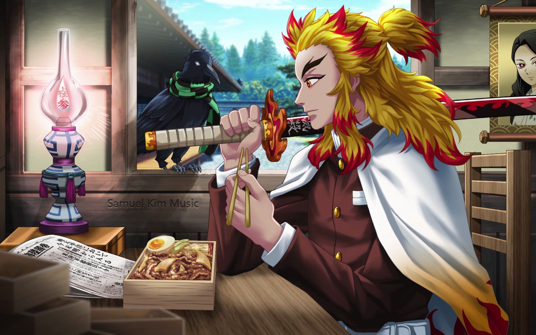 Rengoku Theme but it's LOFI HIP HOP 1 HOUR VERSION (Chill Beats to Set ...