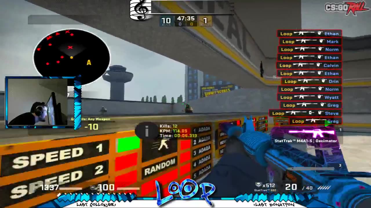 CS:GO Loop在Aim_botz地图中52秒100次击杀！_电子竞技_游戏_bilibili_哔哩哔哩