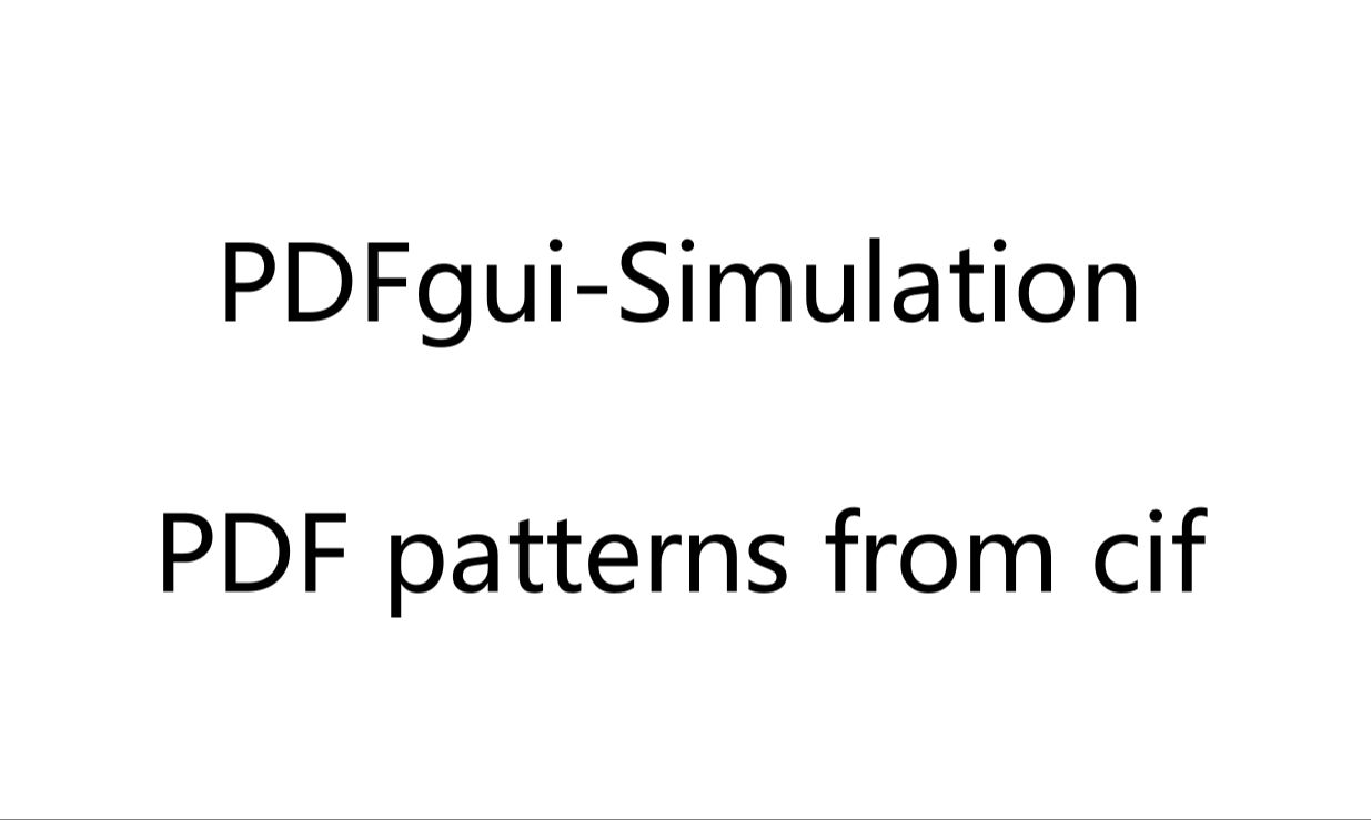 PDFgui_simiulation-Yier浩-Yier浩-哔哩哔哩视频